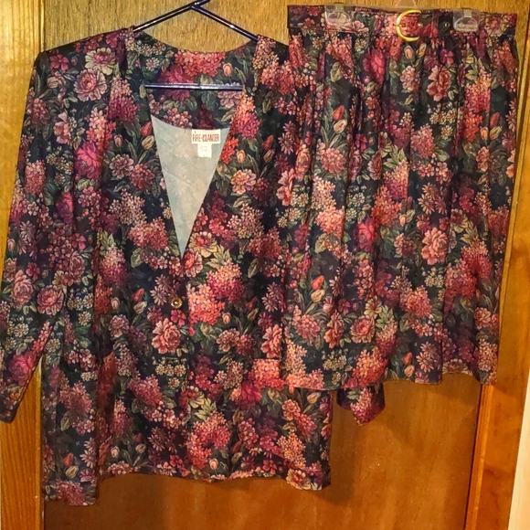 I Fire Islander | Skirts | Nwot Vintage I Fire Islander Womans Floral 3 ...